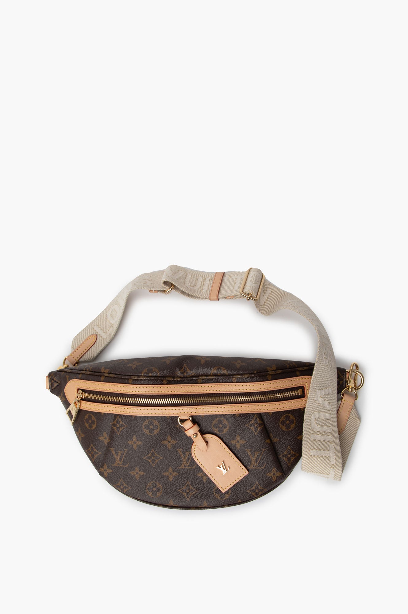 Louis Vuitton High Rise Brown Canvas Monogram Bumbag